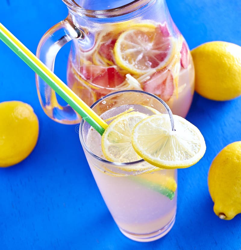 Ginger Lemonade Glass Pithcer Back Stock Photos - Free & Royalty-Free ...