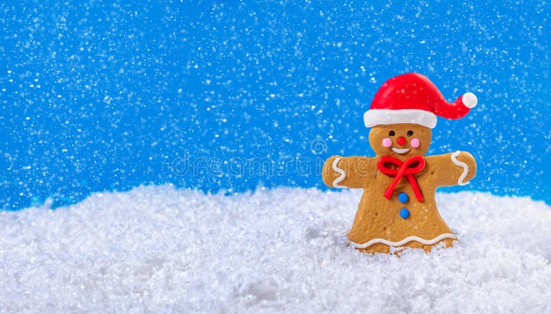 Ginger man in the snow stock photo. Image of snow, snowflake - 131420536