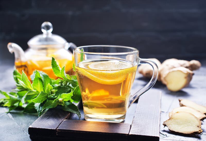 Ginger, mint and tea stock image. Image of organic, relaxation - 97907801