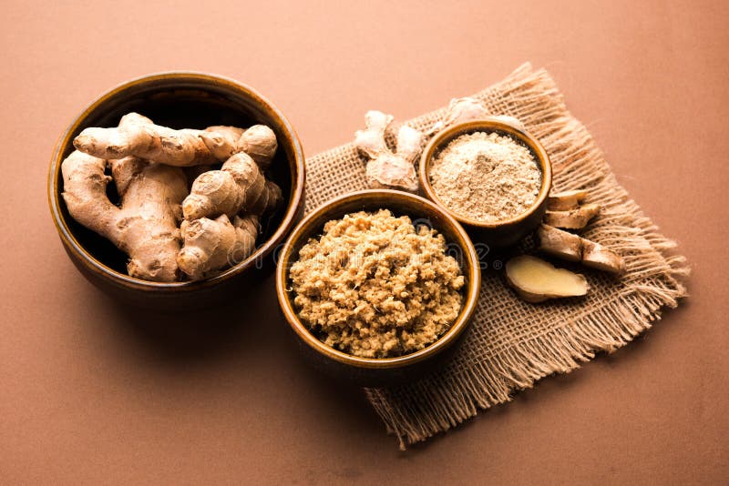 Ginger Paste / Puree or Powder / Sunth / Sonth, Selective Focus Stock ...