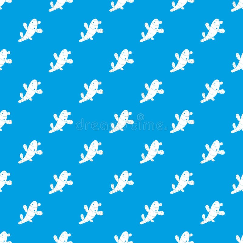 Ginger Pattern Seamless Blue Stock Vector - Illustration of organic ...