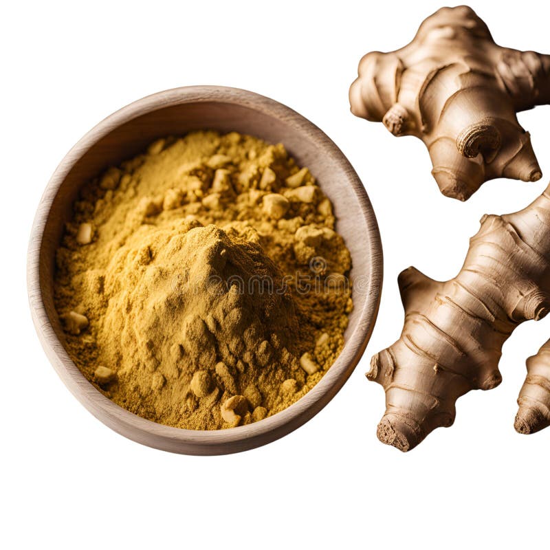 Ginger Powder, the Golden Ingredient in Your Pantry Stock Illustration ...