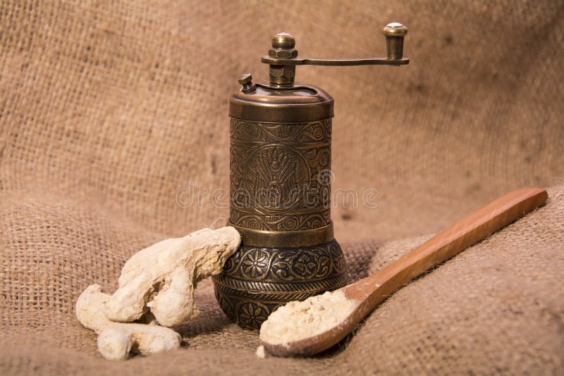 Ginger powder stock image. Image of food, mill, small - 57931735