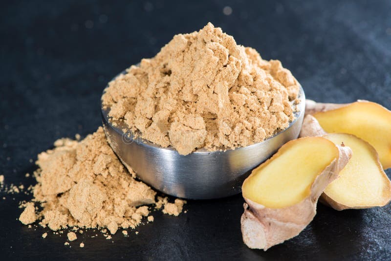 Ginger Powder stock image. Image of close, portion, detail - 42595623