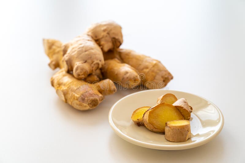 Ginger root cut. stock image. Image of root, vegan, natural - 240266503