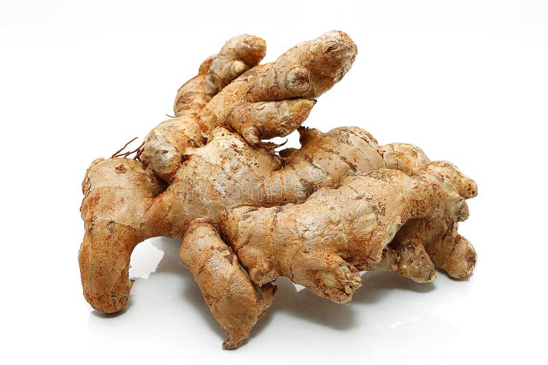 Ginger Ginger Ginger Root En Fondo Blanco Foto de archivo - Imagen de ...