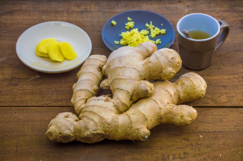 Ginger root and ginger tea stock photo. Image of ingredient - 52752912