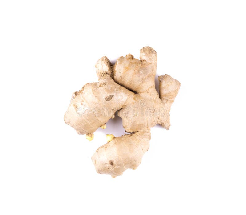 Ginger Root Isolated View from Above. Stock Photo - Image of aroma ...