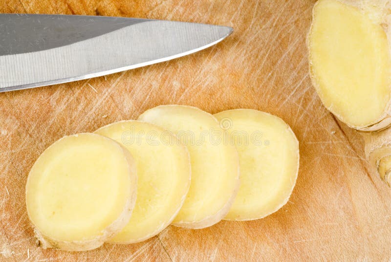 Ginger Root Slices stock photo. Image of slices, macro - 11858000