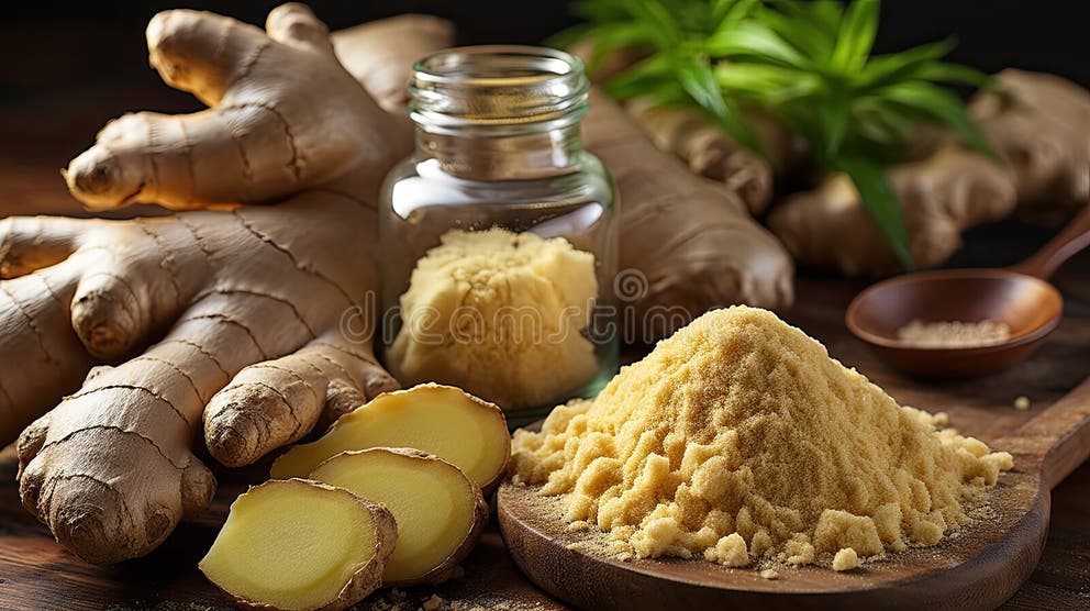 Ginger root spice stock illustration. Illustration of vegetable - 285385195