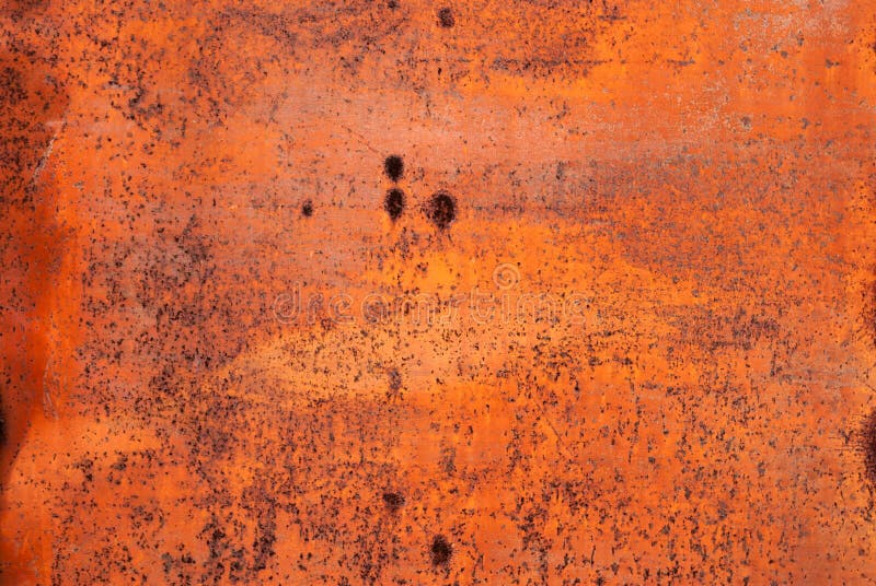 Ginger Rusty Metal Texture. Old Painted Metal Surface Stock Photo ...