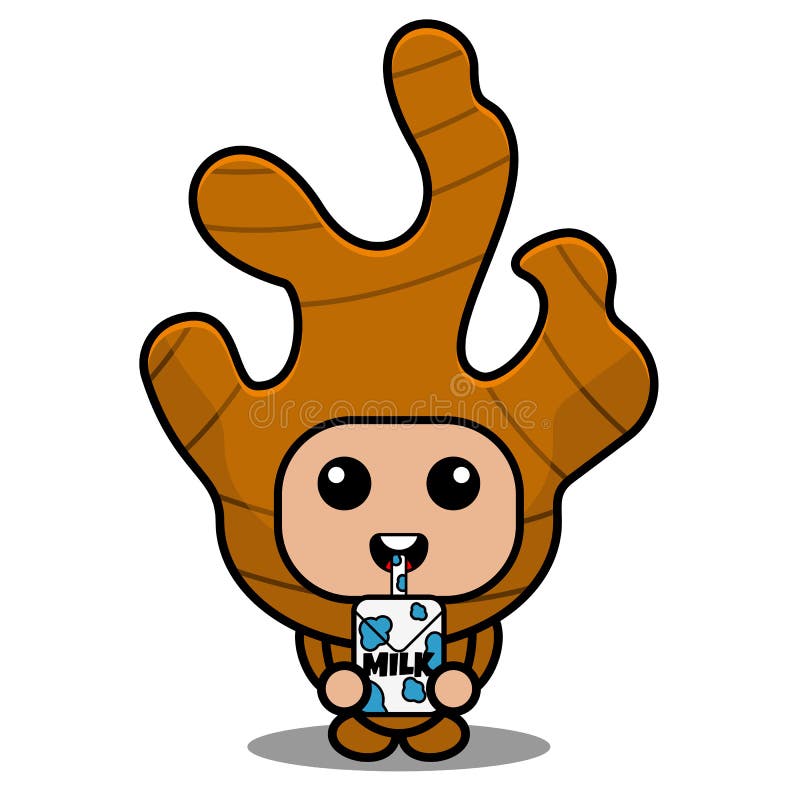 Ginger Spice Mascot Costume Singing Stock Vector - Illustration of ...