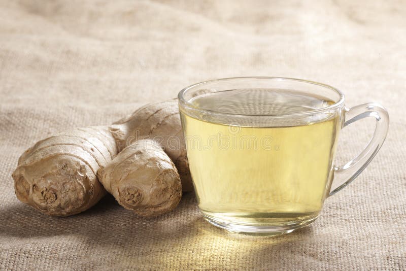 Ginger tea stock photo. Image of glass, herbal, closeup - 17939004