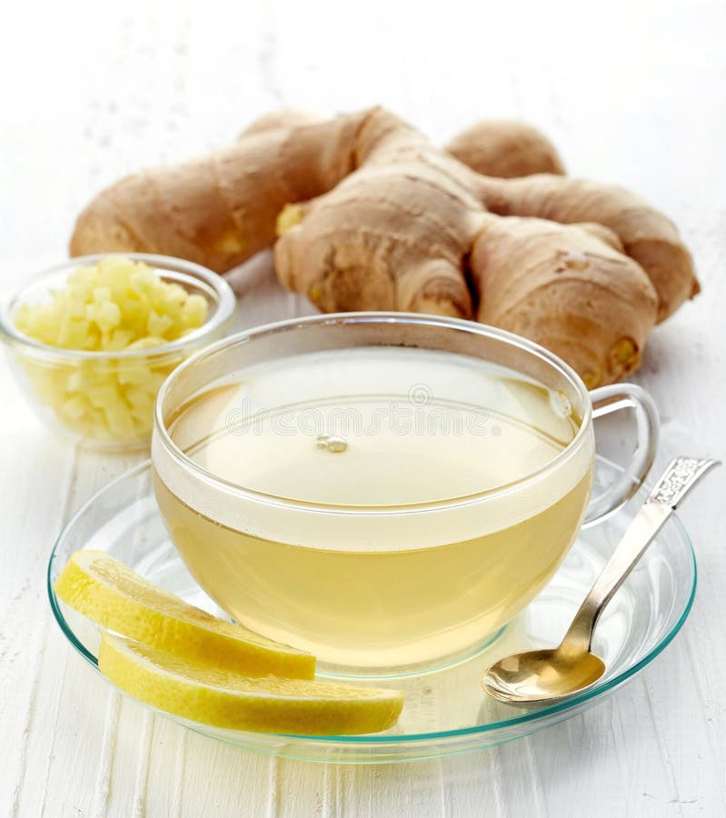 Ginger tea stock photo. Image of restore, table, lemon - 8320942