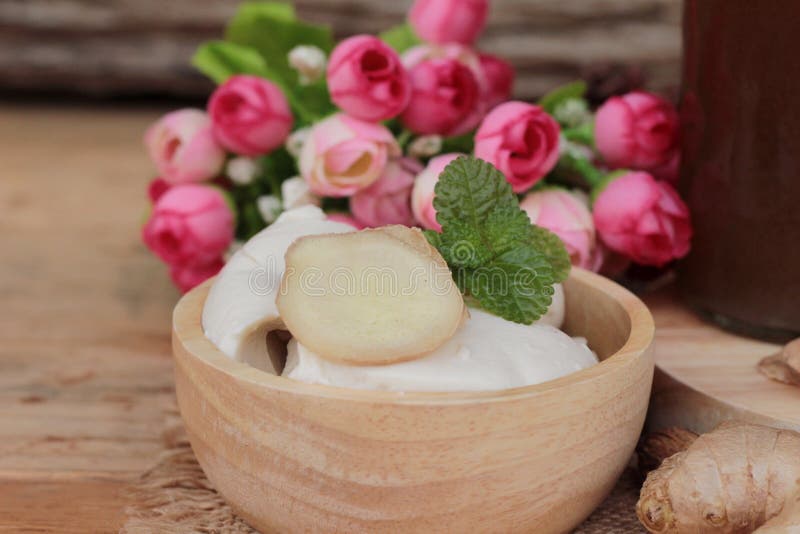 Ginger Tea and Tofu Dessert Chinese Food. Stock Photo - Image of tofu ...
