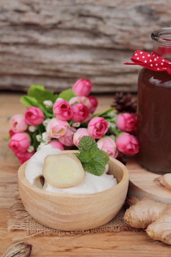 Ginger Tea and Tofu Dessert Chinese Food. Stock Image - Image of ...