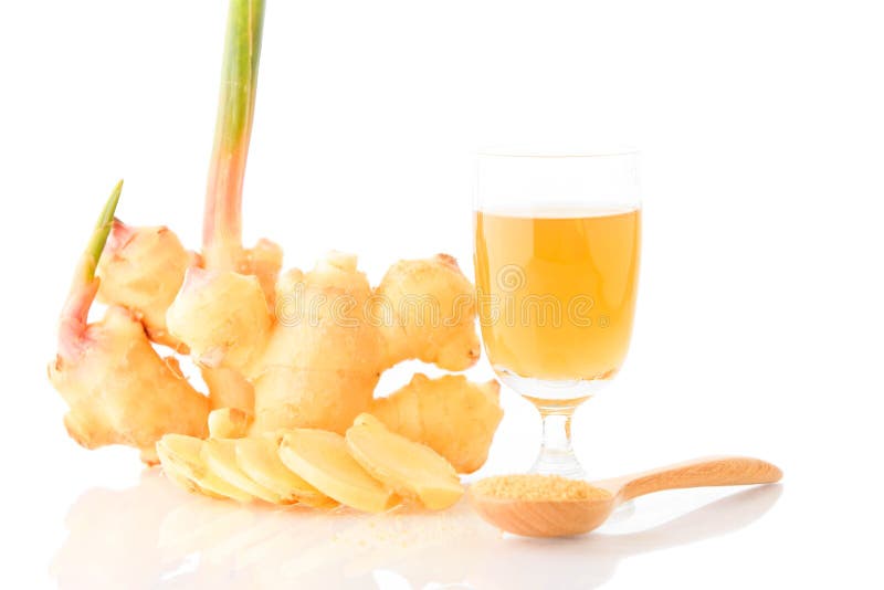 Ginger tea on white stock image. Image of blackberry - 46501225
