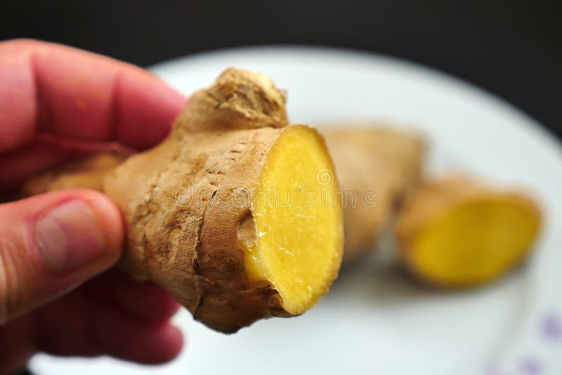 Ginger Tuber, Fresh Ginger Root Against Sexual Problems Stock Photo ...