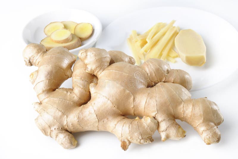 Ginger on white stock image. Image of herb, food, plant - 47184715
