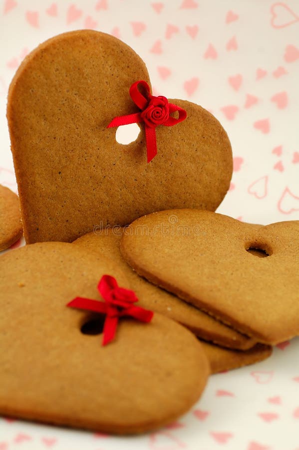 Gingerbread stock image. Image of valentine, closeup - 12403315