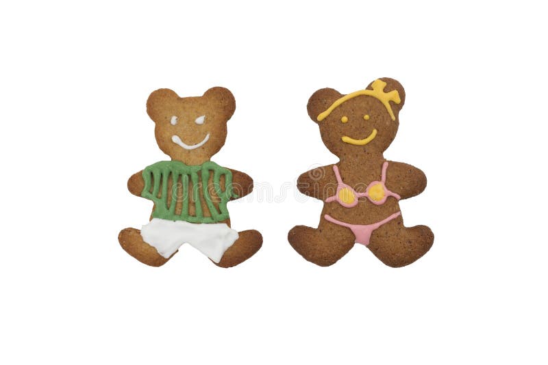 Gingerbread bears stock image. Image of decoration, icing - 29134107