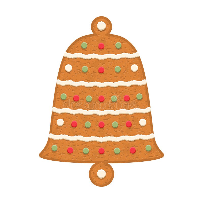 Gingerbread Bell stock vector. Illustration of confectionery - 77947851