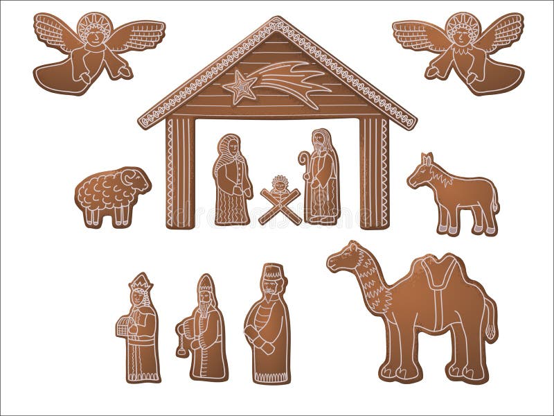 Nativity: the Birth of Jesus Stock Vector - Illustration of clipart ...