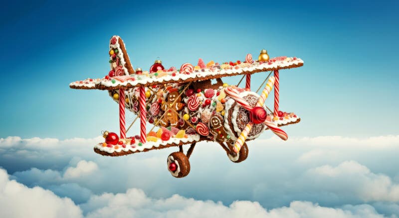 Gingerbread Biplane Stock Illustrations – 6 Gingerbread Biplane Stock ...