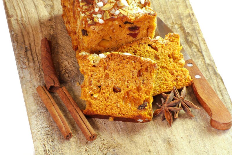 Gingerbread with Candied Fruit Stock Photo - Image of cinnamon ...