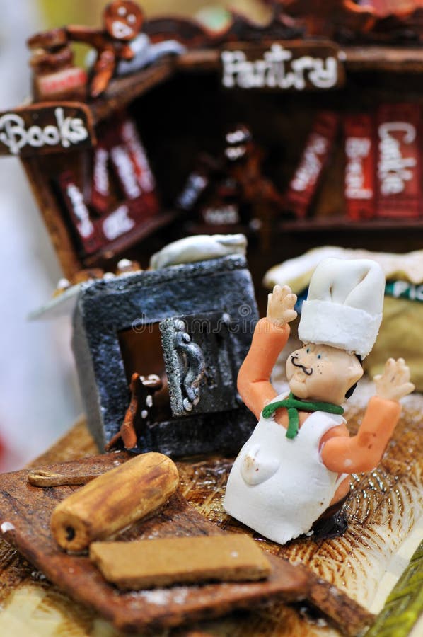 Gingerbread chef stock image. Image of icing, dessert - 12211527