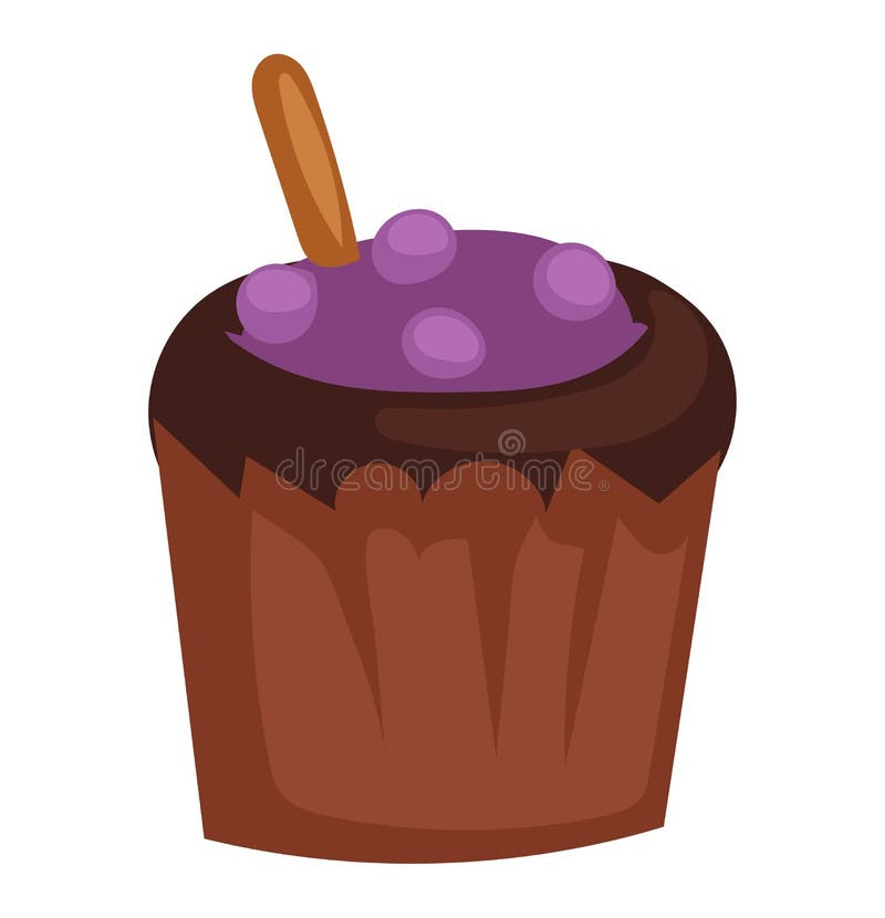 Gingerbread Chocolate Chip Cookie Vector on a White Background. Stock ...