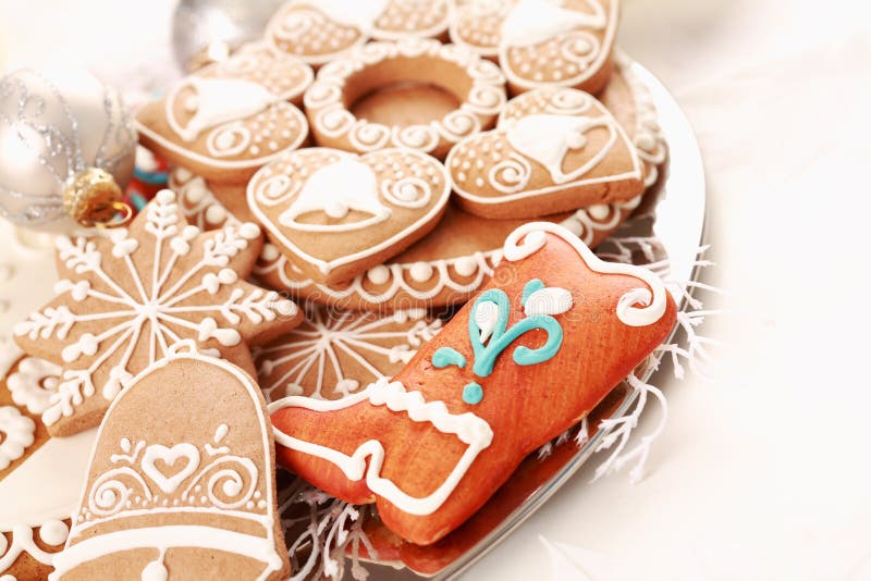 Gingerbread for Christmas stock photo. Image of biscuit - 10739132