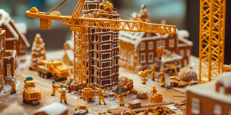 Gingerbread Construction Workers Stock Illustrations – 4 Gingerbread ...