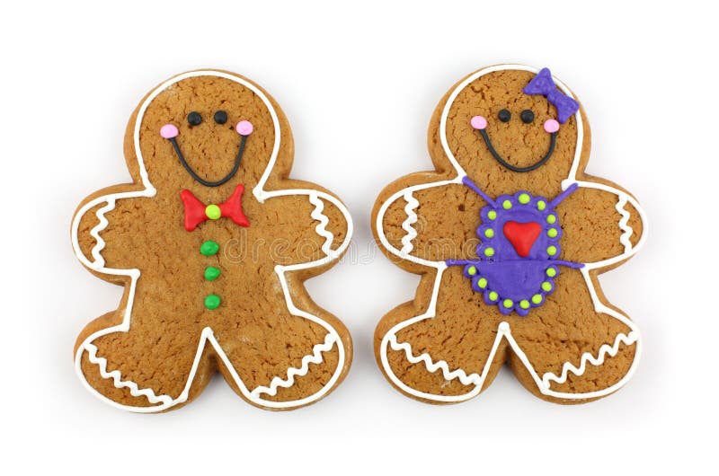 Gingerbread Cookie Couple stock photo. Image of food - 22510504