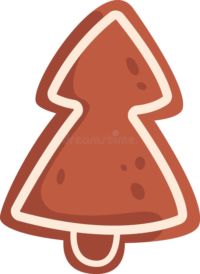 Gingerbread Cookie Tree stock vector. Illustration of ginger - 290285994