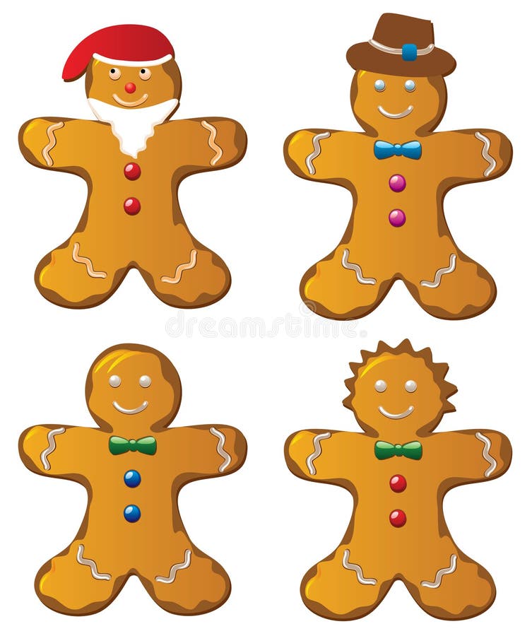 Gingerbread cookies stock vector. Illustration of gift - 11797983