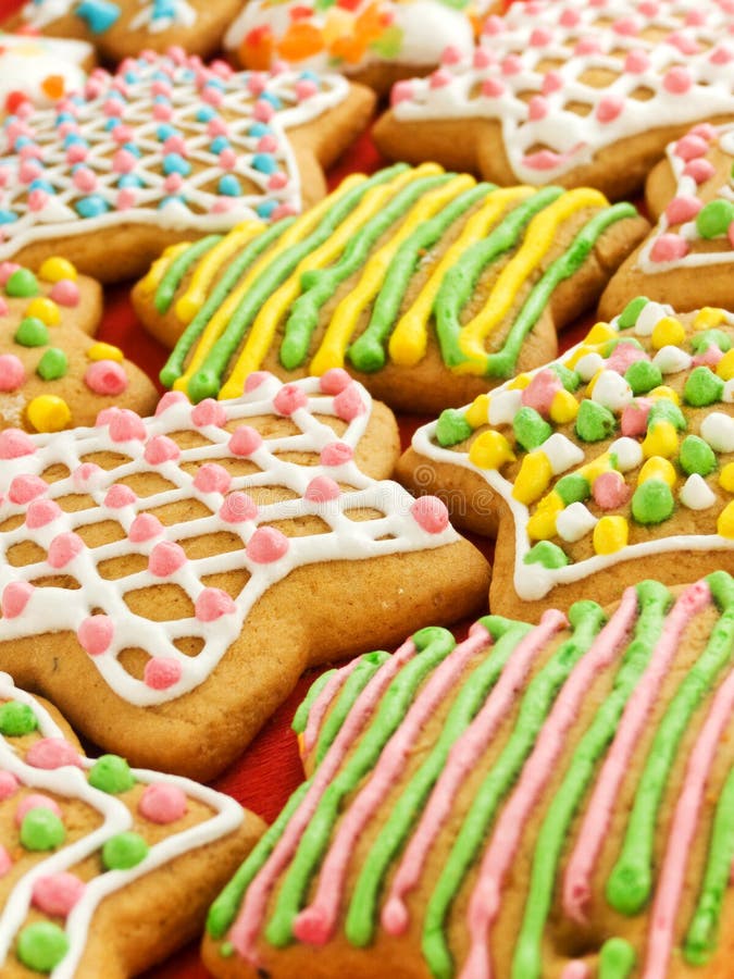 Gingerbread cookies stock photo. Image of blue, glaze - 16436504