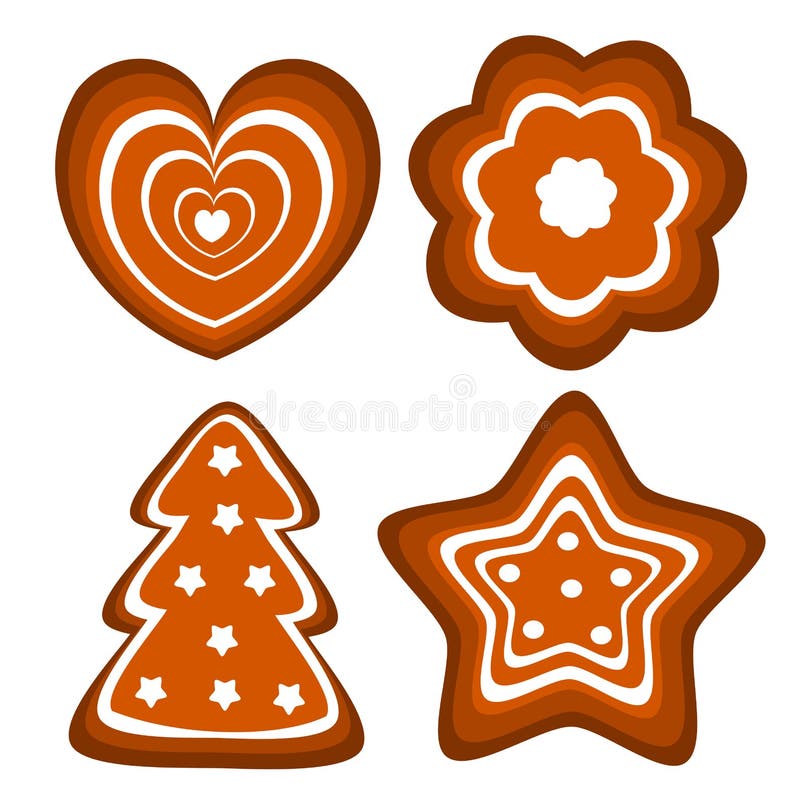 Gingerbread cookies stock vector. Illustration of close - 16578202