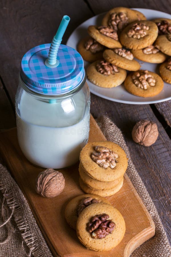 Gingerbread Cookies with Nuts Stock Photo - Image of cake, breakfast ...