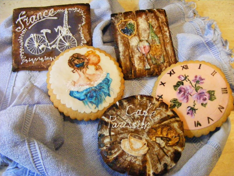 Gingerbread cookies Paris stock photo. Image of cookie - 88530042