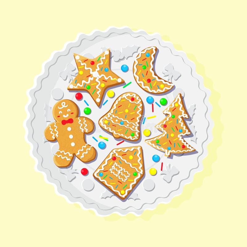 Gingerbread cookies vector stock vector. Illustration of holiday ...