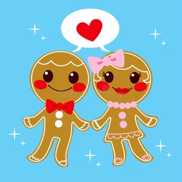 Gingerbread Couple stock vector. Illustration of celebration - 27654019