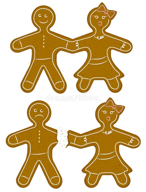 Gingerbread Couple stock vector. Illustration of ginger - 28126237