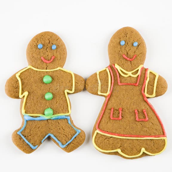 Gingerbread couple. stock image. Image of life, holiday - 3533347