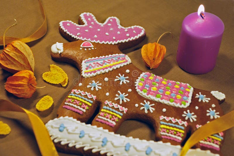 Gingerbread deer stock photo. Image of traditional, candle - 11997834