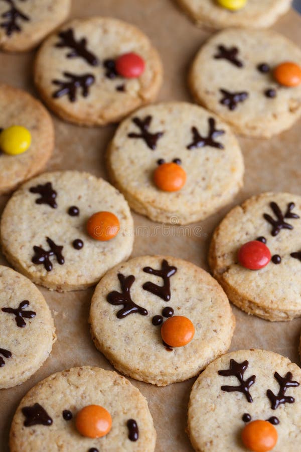 Gingerbread Rudolph stock photo. Image of heart, food - 33354798