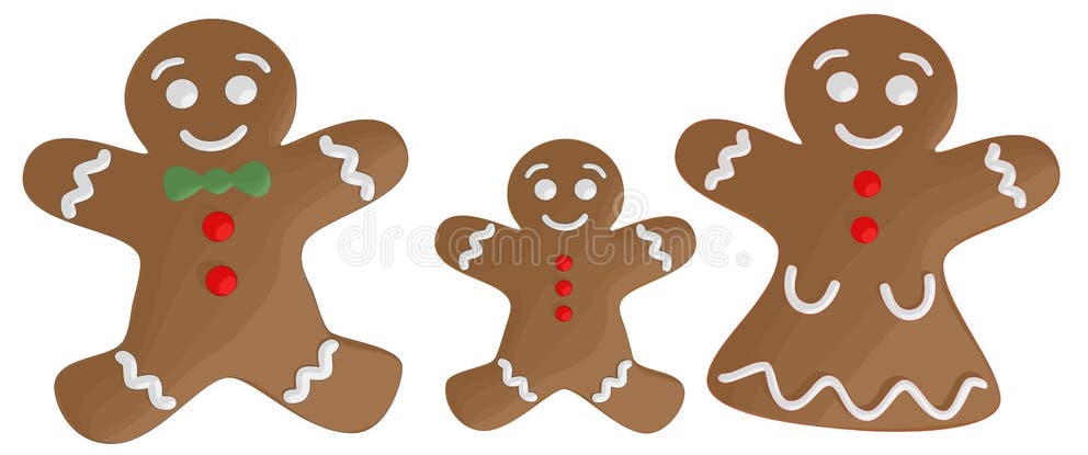 Gingerbread Family Cartoon Stock Illustrations – 2,724 Gingerbread ...