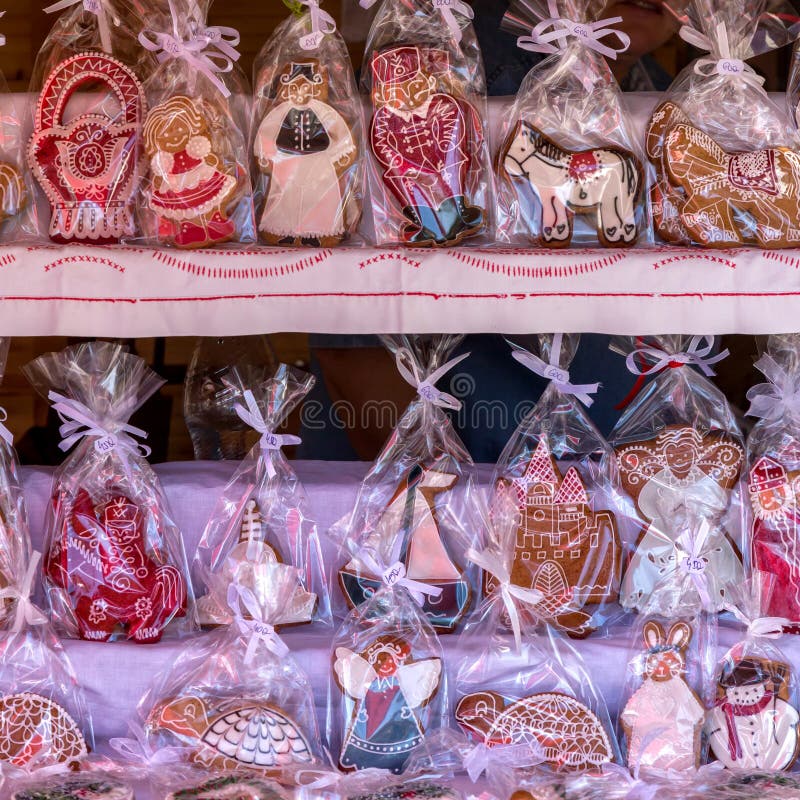 Gingerbread Figures on Sale at a Market , 28 August 2016 Hungary ...