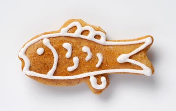 Gingerbread fish stock image. Image of baking, frosting - 10491431