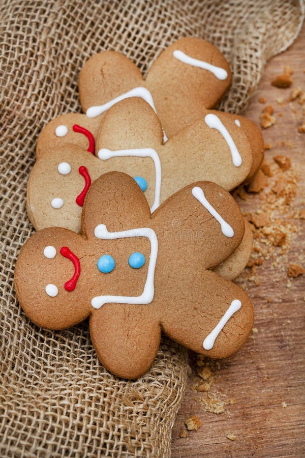 Gingerbread Gingerbread in a Row Stock Photo - Image of happy, dessert ...